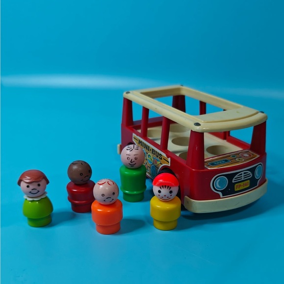 Fisher-Price | Toys | Vintage Fisherprice Little People Minibus Toy Set ...